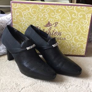 Brighton | Shoes | Brighton Shoe Bootie With Laser Cut Detail | Poshmark